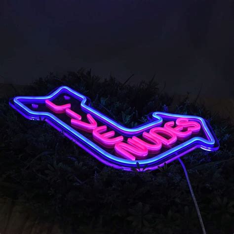 1pc Live Nudes Neon Sign Pink Led Sign Lights Neon Signs For Wall Decor Neon Sign Aesthetic