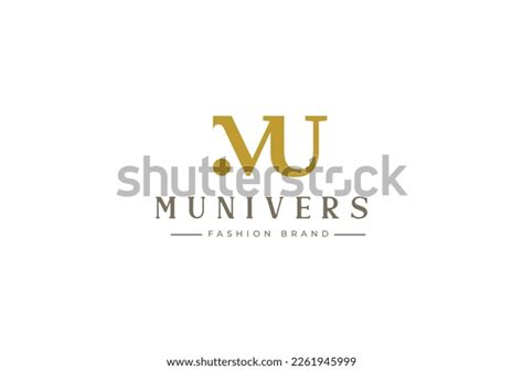 Letter M U Logo Vintage Style Stock Vector Royalty Free Shutterstock