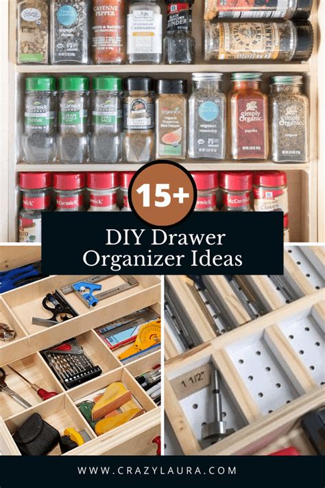 Storage Solutions 15 Diy Drawer Organizer Ideas Crazy Laura