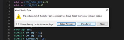 Running Debugger On Local Machine Firmware Particle