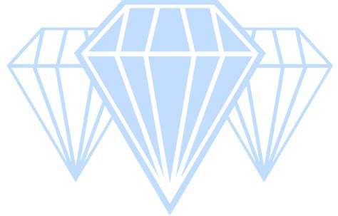 Clipart 3 Diamonds