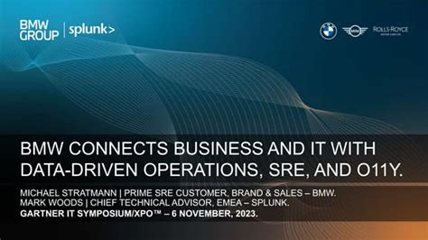 splunk bmw connects business and it with data driven operations sre