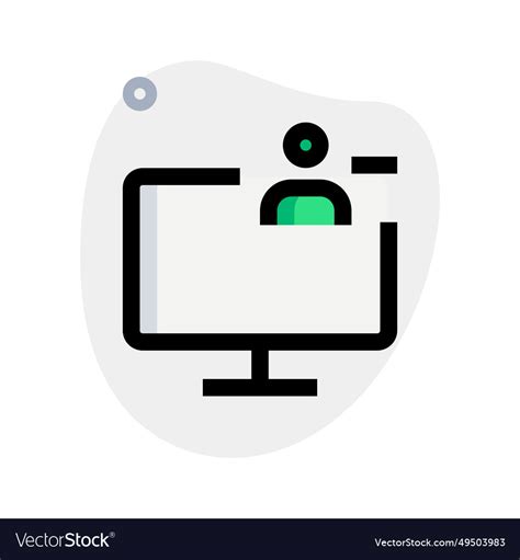Deleting User Data Or Accounts On A Monitor Vector Image