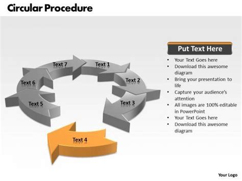 Ppt Layout Of PowerPoint Presentation Circular Procedure Stage Templates