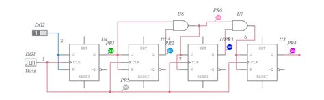 Digital Counter Analog Simulation Multisim Live