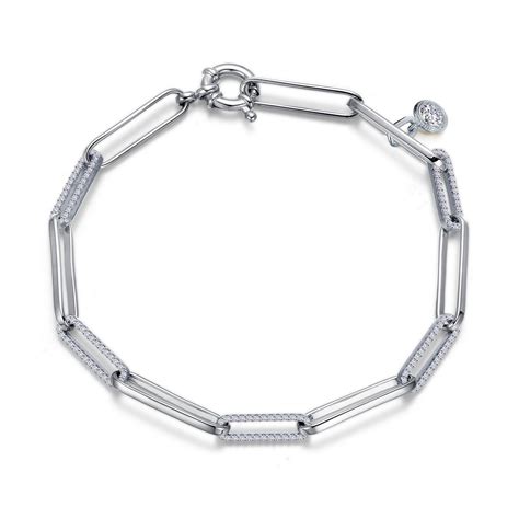 165 Ctw Paperclip Bracelet Lafonn