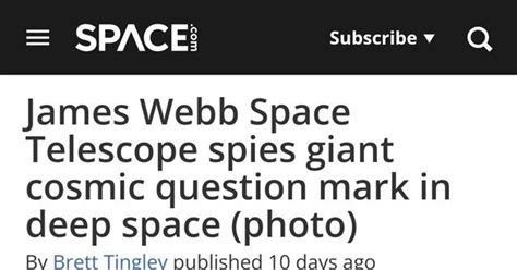 최근 제임스웹 우주 망원경이 발견한 기묘한 천체