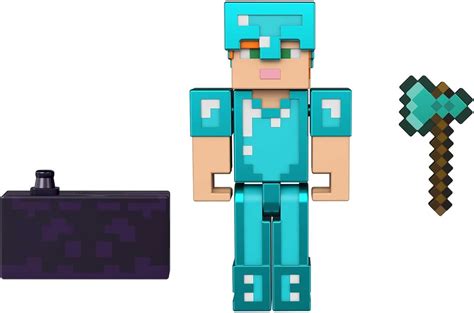 Mattel Minecraft Craft A Block Assortment Figures Authentic Pixelated Video Game Characters