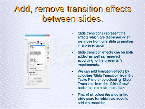 Understanding Presentations Slide Transition