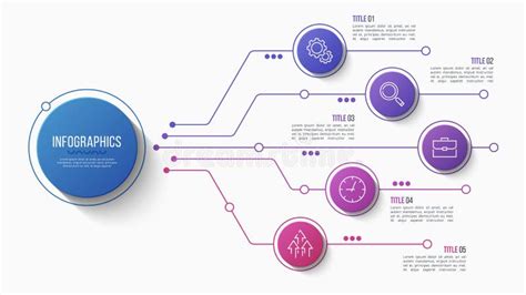 Diagramme De Structure Infographic Doptions Du Vecteur 5 Illustration