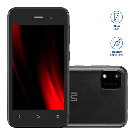 Celular Smartphone Multilaser E Lite 2 32gb 3g Wi Fi Tela 4 Polegadas