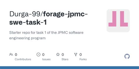 Github Durga Forage Jpmc Swe Task Starter Repo For Task Of The Jpmc Software