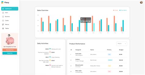 Flexy Vuejs Free Admin Template Free Dashboard Template Vue