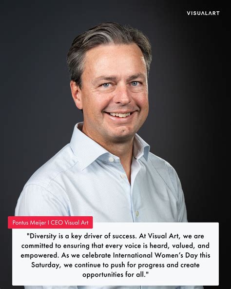 At Visual Art We Believe That Equality Fuels Innovation Creativity