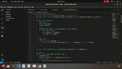 Completed Project 3 On Expense Tracker In Java Swarupa Yandrapati