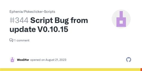 Script Bug From Update V01015 · Issue 344 · Epheniapokeclicker Scripts · Github