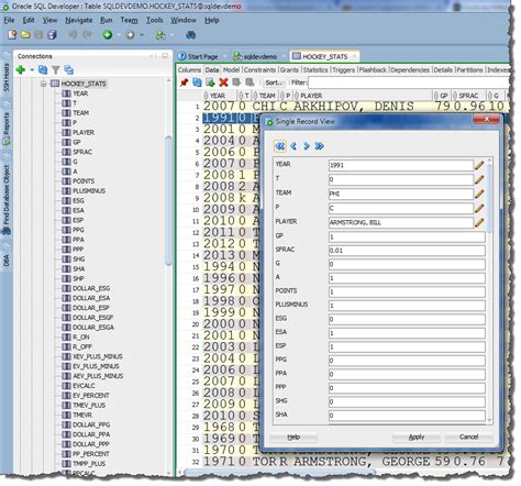 Oracle Sqldeveloper How To Find Column Name In Table Stack Overflow