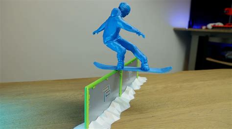 Snowboarder On A Rail By Printchallenge Download Free Stl Model