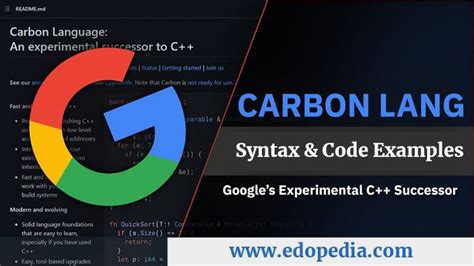 carbon language tutorial with syntax and code examples edopedia
