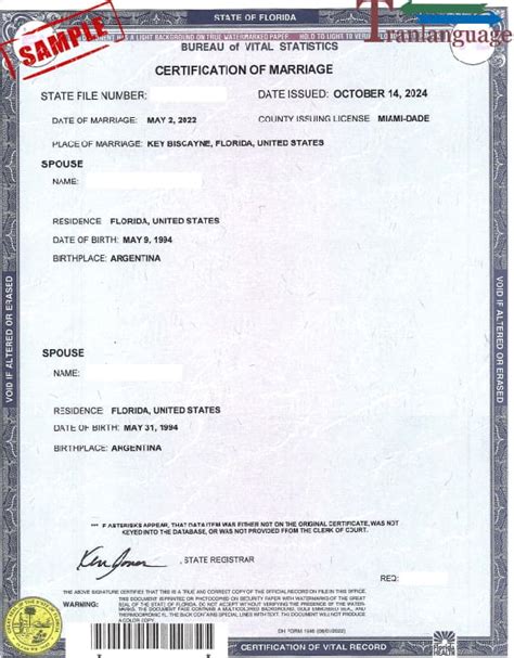 Marriage Certificate
