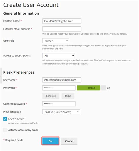 Plesk Adding An Extra User Helpcenter Cloud86