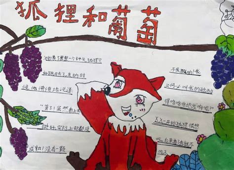 克雷洛夫寓言手抄报简单又漂亮三年级精选3张