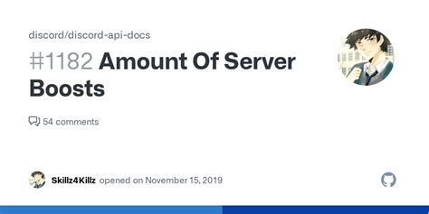 Amount Of Server Boosts · Issue 1182 · Discorddiscord Api Docs · Github
