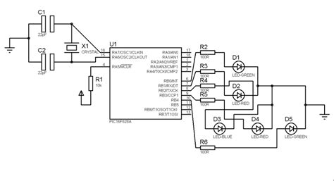 figure circuit diagram of the moving message display board