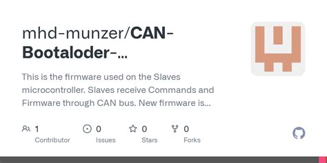 GitHub Mhd Munzer CAN Bootaloder STM32F303RE Slave This Is The