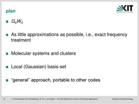 The Gw Method For Quantum Chemistry Applications Theory Implementation And Benchmarks Mj