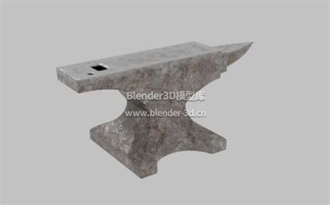 Blender 生锈铁砧3d模型素材资源免费下载 Blender3d模型库