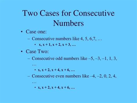 PPT Consecutive Integers PowerPoint Presentation Free Download ID
