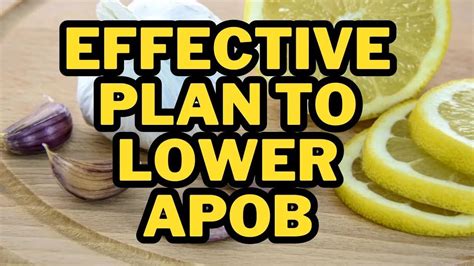Effective Plan To Lower Apob