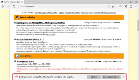 Microsoft Edge Smartscreen Filter Maxpro Handbuch