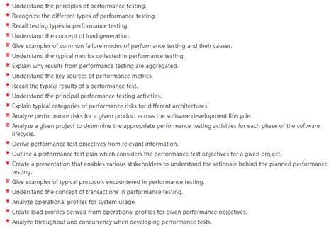 CTFL PT Foundation Level Performance Testing Questions
