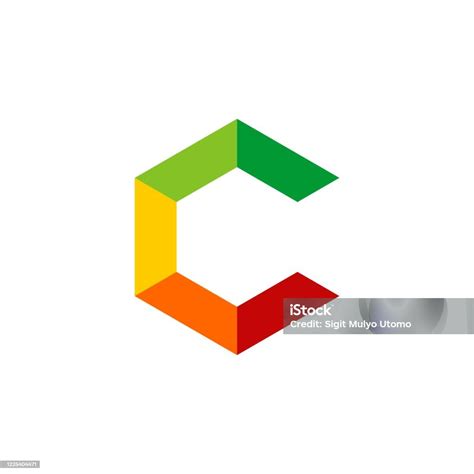 편지 C 다각형 로고 템플릿 일러스트 디자인 벡터 Eps 10 로고에 대한 스톡 벡터 아트 및 기타 이미지 로고 광고 육각형 Istock