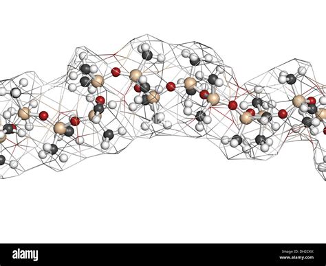 Silicone Oil Polydimethylsiloxane Pdms Silicone Polymer Chemical Structure Linear Fragment