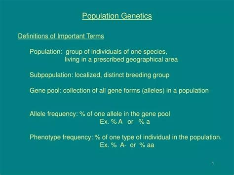 Ppt Population Genetics Powerpoint Presentation Free Download Id