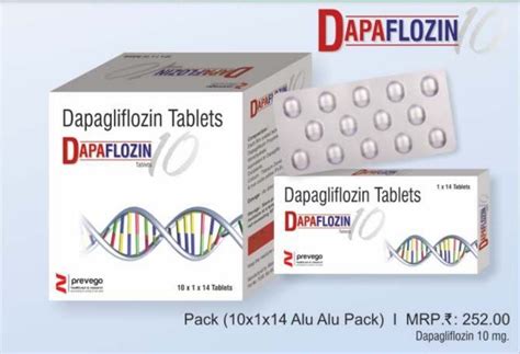 Dapagliflozin Tablets at Rs 252/box | Daparyl 10, डैपाग्लिफ्लोज़िन ...
