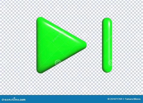 3d Skip End Next Music Player Button Stock Vector Illustration Of Button Next 251071769