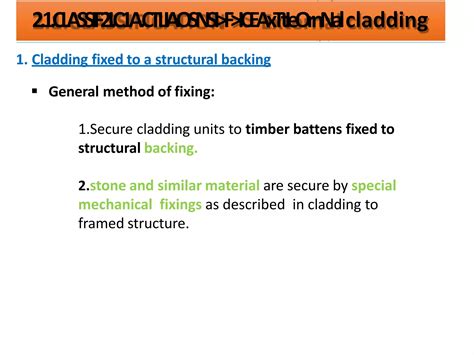 Lecture 2 Cladding For External And Internalpdf