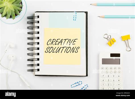 Handwriting Text Creative Solutionsoriginal And Unique Approach In Solving A Problem Concept