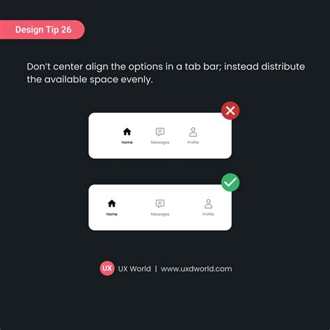 Design Tip26 Distribute Icons In The Bottom Tab Bar Ux Design World