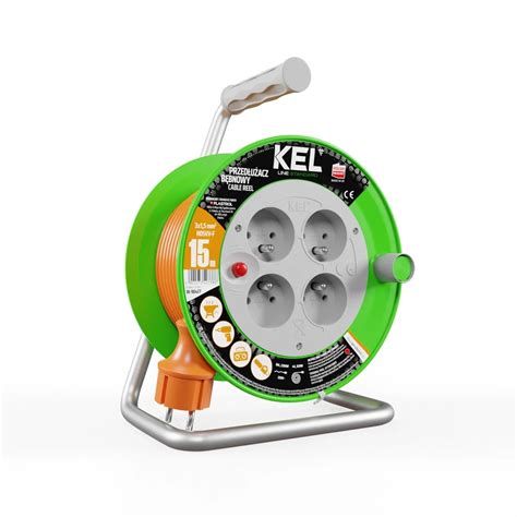 Przedłużacz Bębnowy 15 M Kel W 98427 Domitechpl