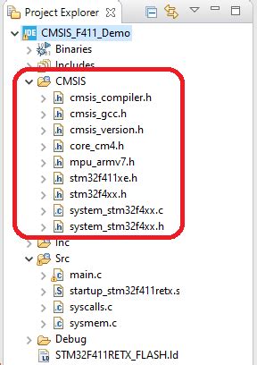 Střípky postřehy odkazy STM CubeIDE and CMSIS bare metal project