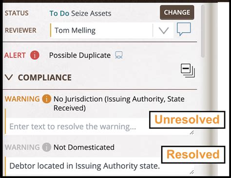 Workflow Alerts And Warnings