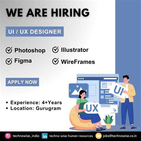 Techno Wise Recruitment Solutions On Linkedin Uidesigner Uxdesigner Adobe Illustrator