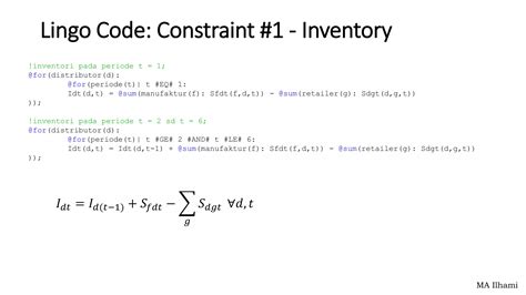 lingo tutorial 2 distribution problem ppt