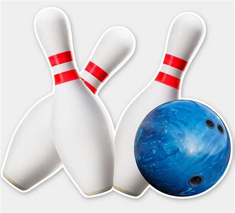 League Bowling Ball And Pins Vinyl Sticker Zazzle Bowling Ball