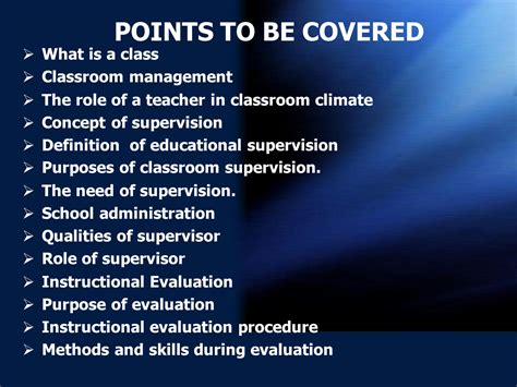 Solution Presentation On Classroom Supervision Studypool